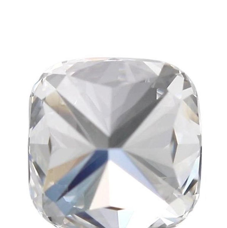 Dazzling 1 Pc Natural Diamond w/ 0.81ct Cushion D VVS2 IGI Certificate IGI Cert For Sale at 1stDibs