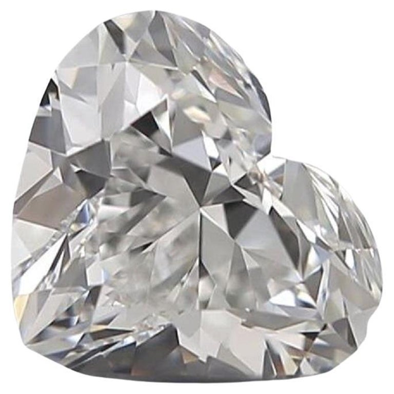 Dazzling 1pc Flawless Natural Diamond w/ 0.52 ct Heart E IF IGI ...