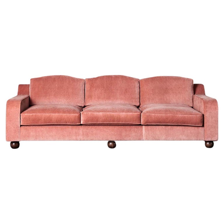 Pink Velvet Sofa | Baci Living Room