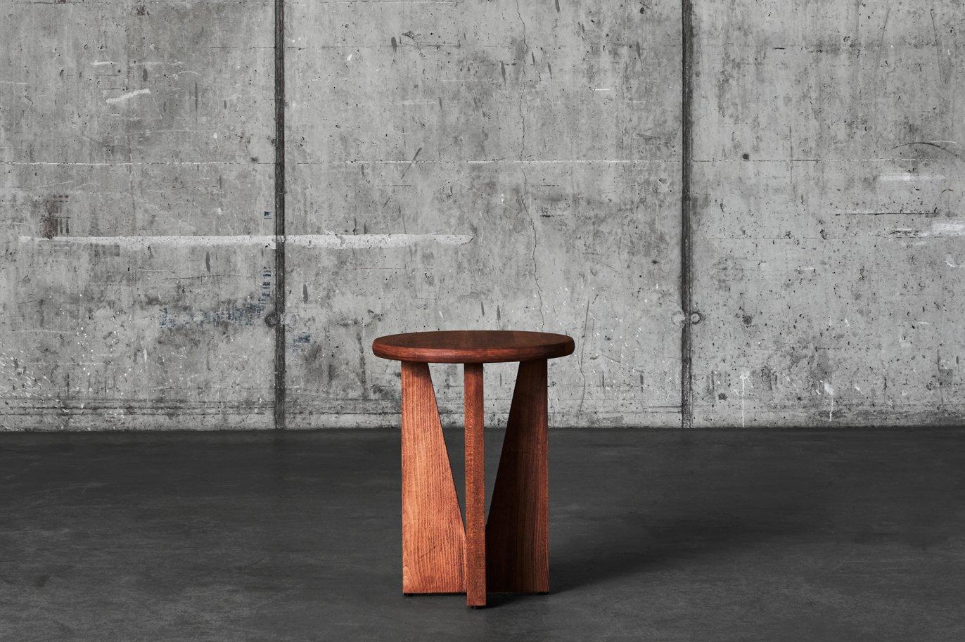 Beechwood "V" Side Table For Sale at 1stDibs