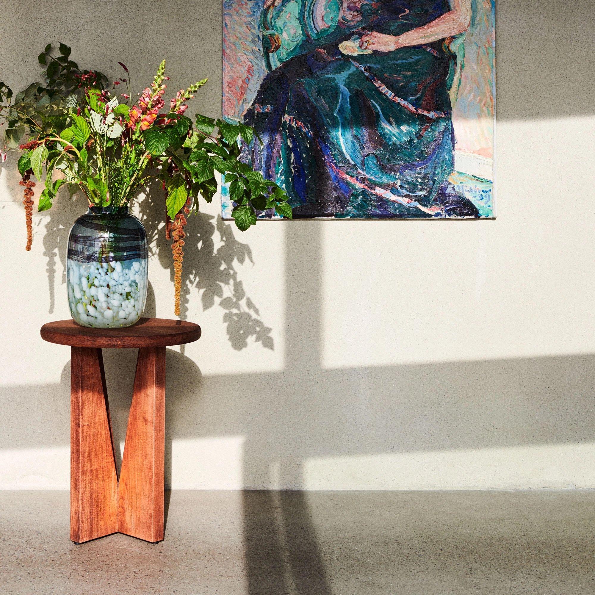 Beechwood "V" Side Table For Sale at 1stDibs