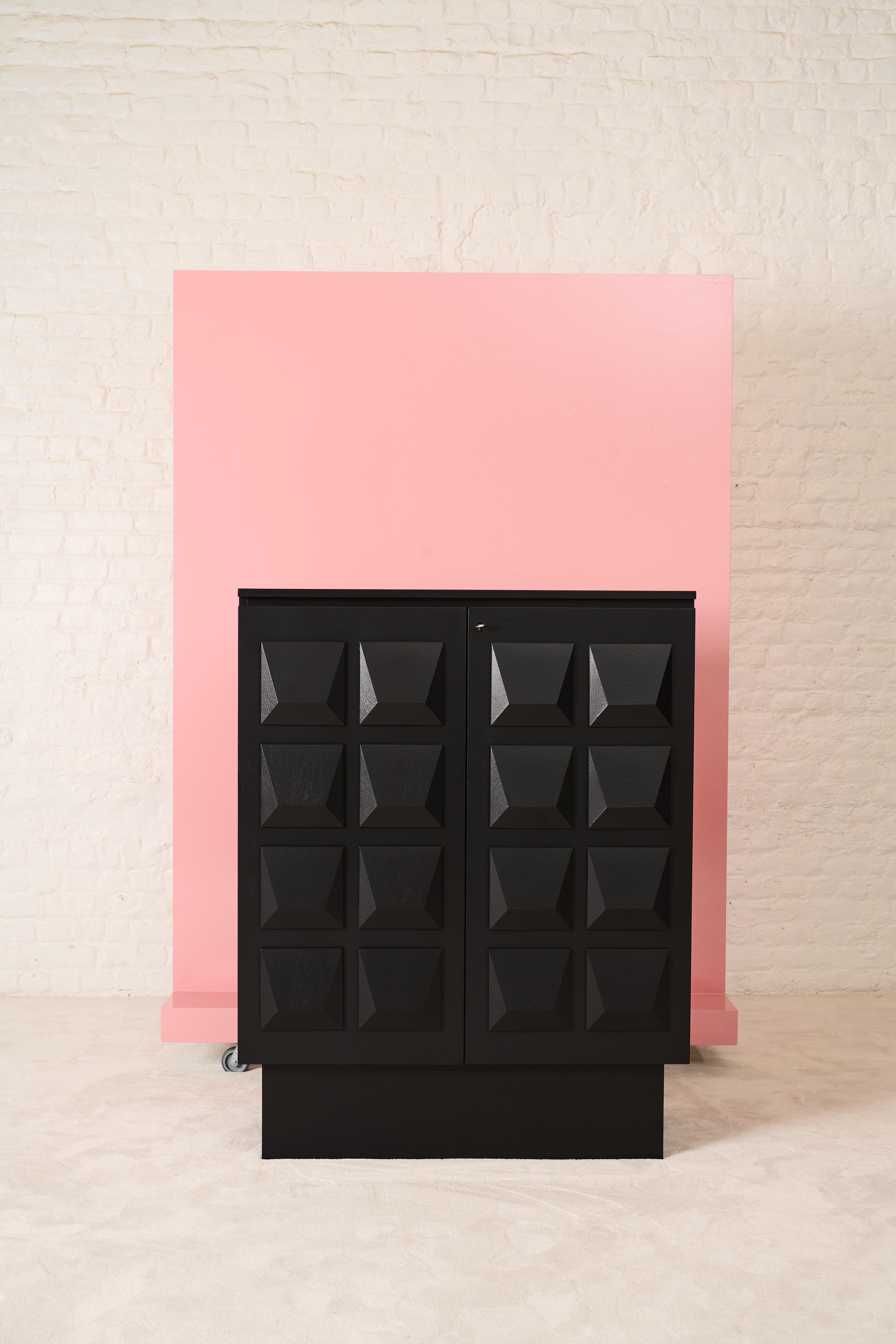 DE COENE Brutalist Cabinet For Sale at 1stDibs
