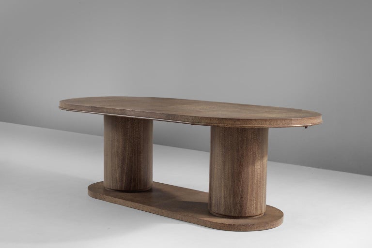 De Coene Dining Table in Cerused Oak For Sale at 1stDibs