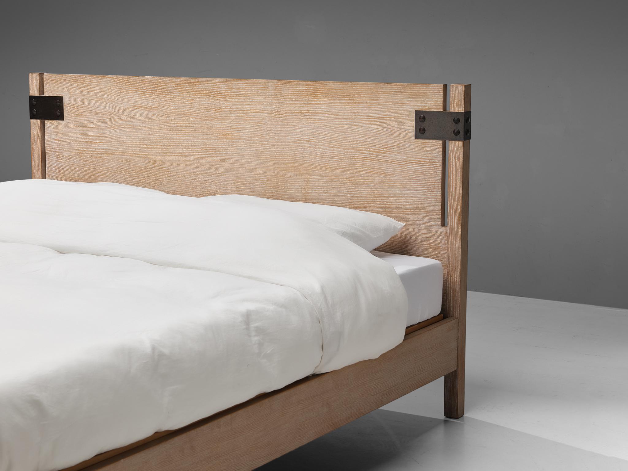 De Coene 'Yvette' Bed in White Stained Oak at 1stDibs | yvette bed