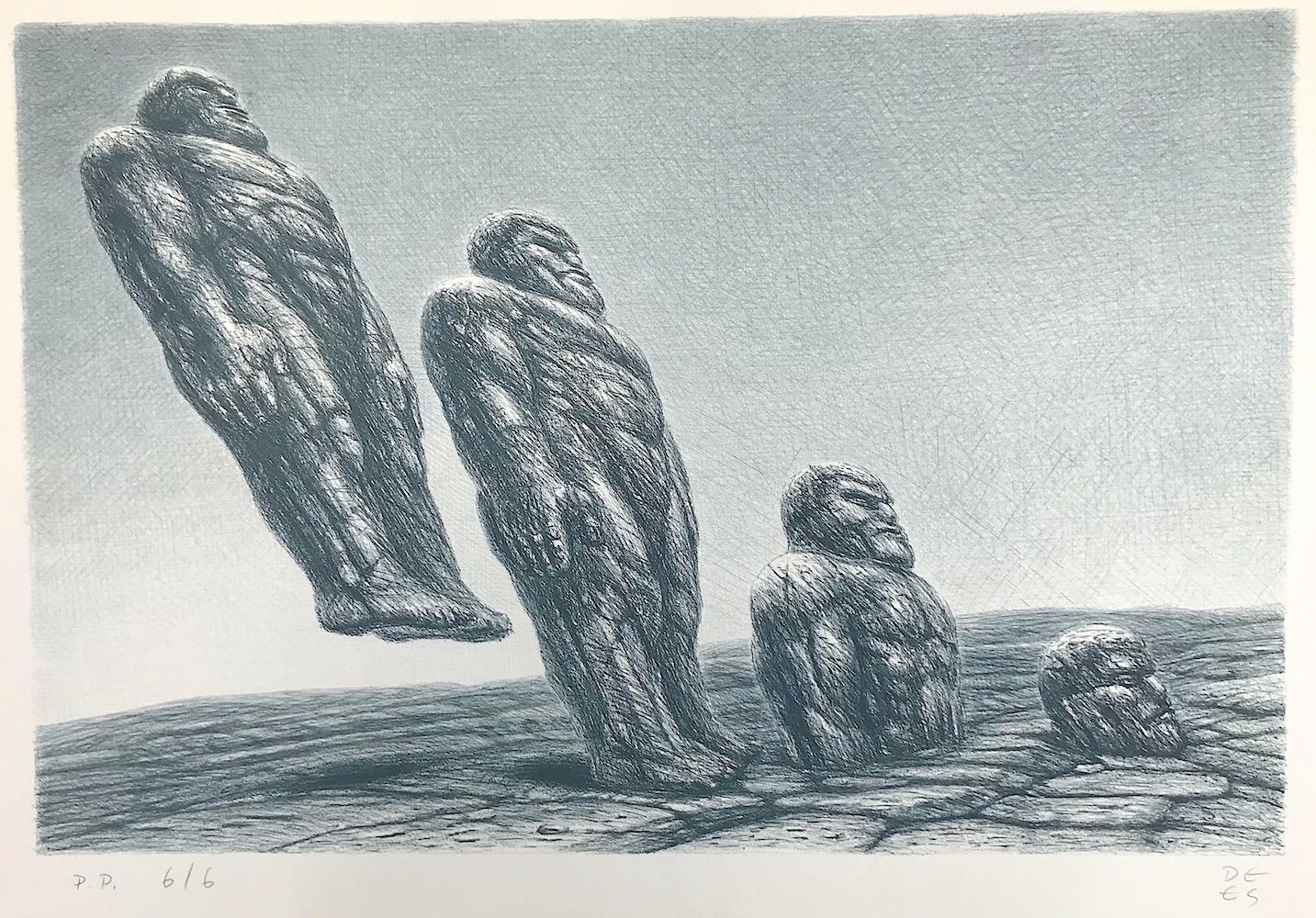 De Es Schwertberger - CENTER OF ATTENTION Signed Lithograph, Sci-Fi ...