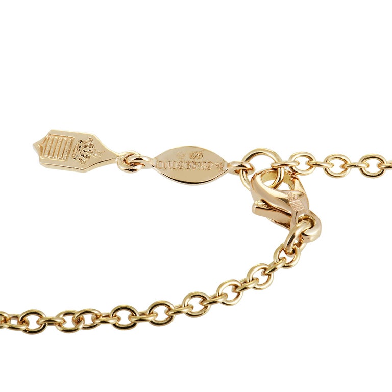 de Grisogono Gypsy 18 Karat Rose Gold Diamond Pendant Necklace at 1stDibs