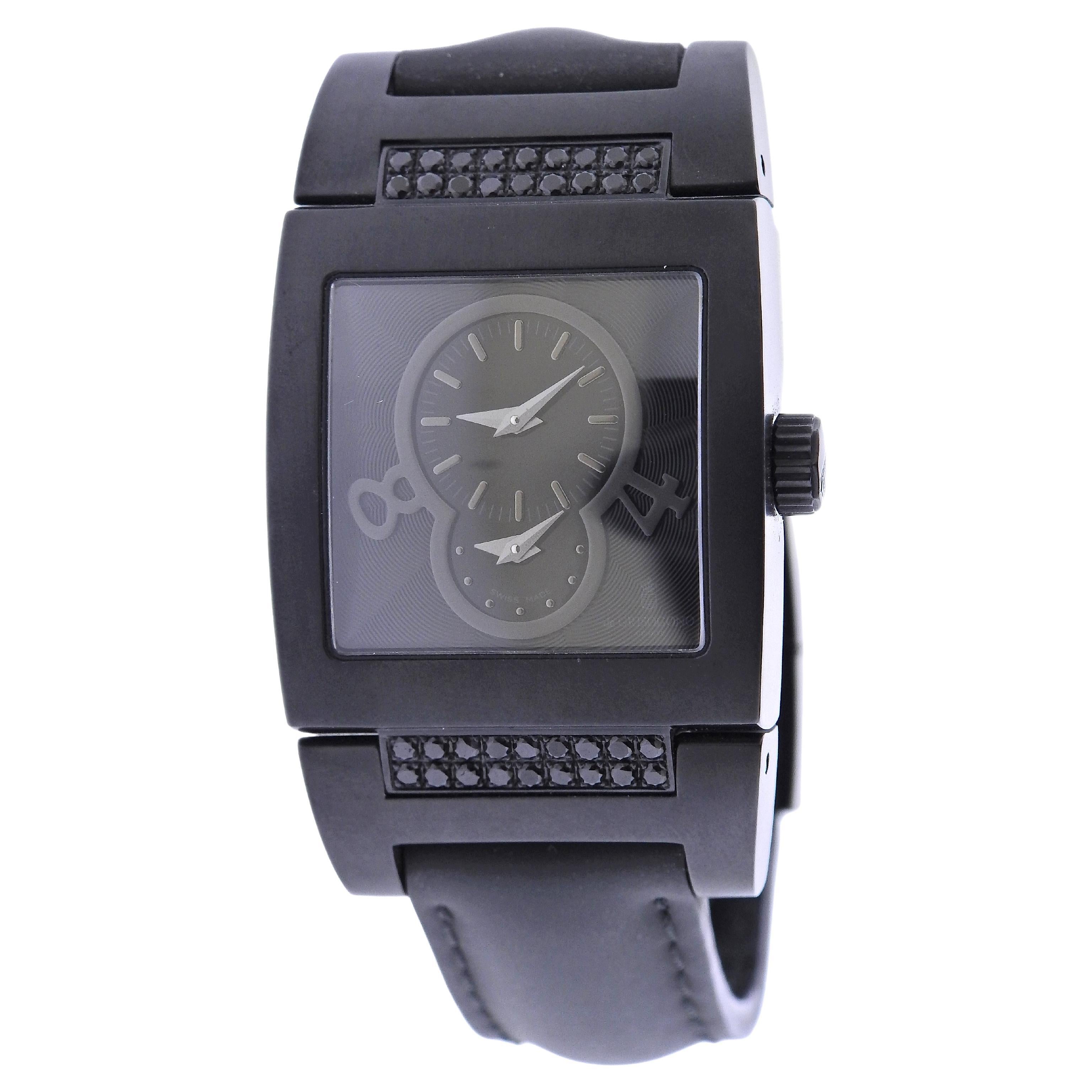 De Grisogono Grande Chrono 18 Karat White Gold N04 Wristwatch at 1stDibs