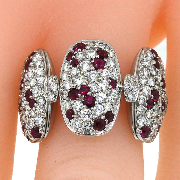 de GRISOGONO Zucchero Ruby and Diamond Flip Ring For Sale at 1stDibs
