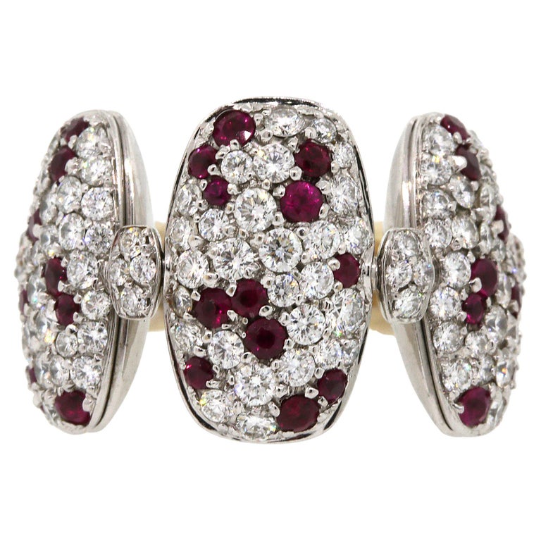 de GRISOGONO Zucchero Ruby and Diamond Flip Ring For Sale at 1stDibs