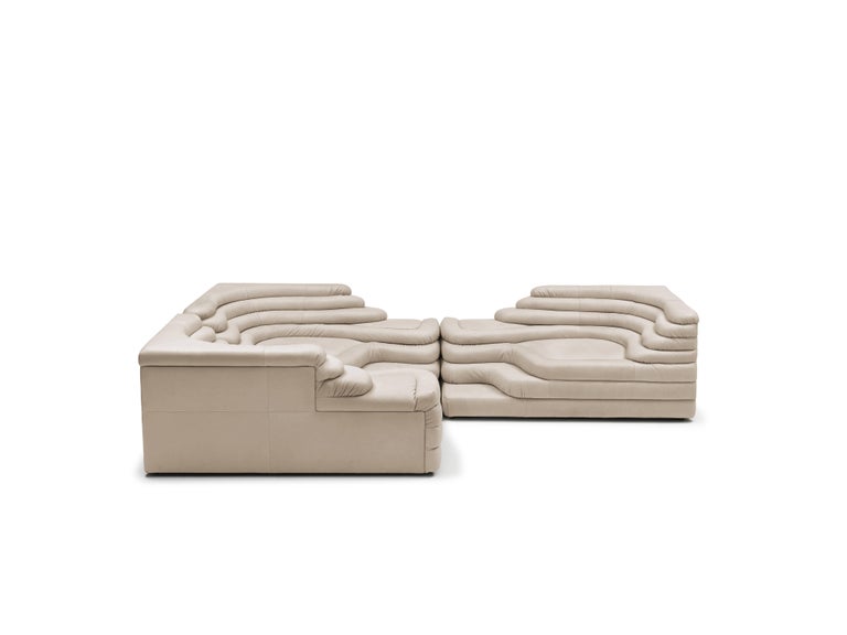 De Sede DS-1025/09 Terrazza Sofa in Perla Upholstery by Ubald Klug, 1 ...