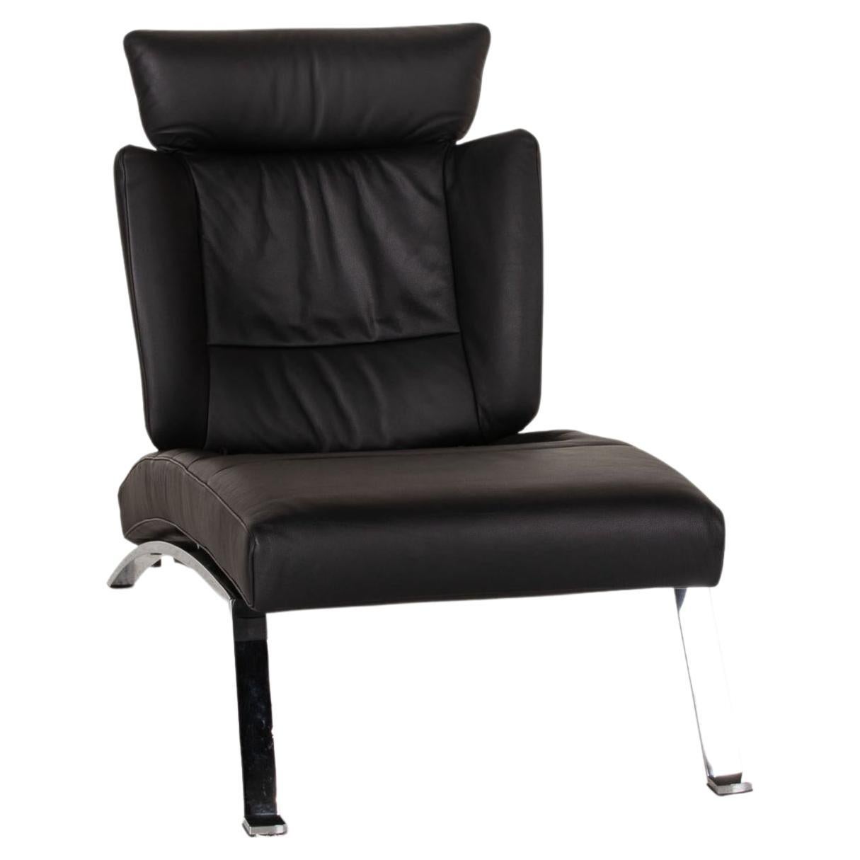 WK Wohnen Solo 699 Designer Leather Lounger Blue Genuine Leather ...