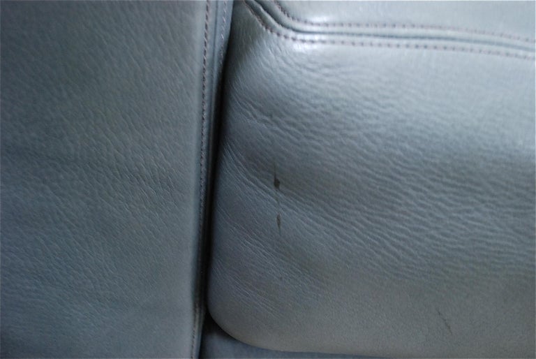 De Sede Ds 17 Pair of Grey Leather Lounge Chair Armchair For Sale at ...