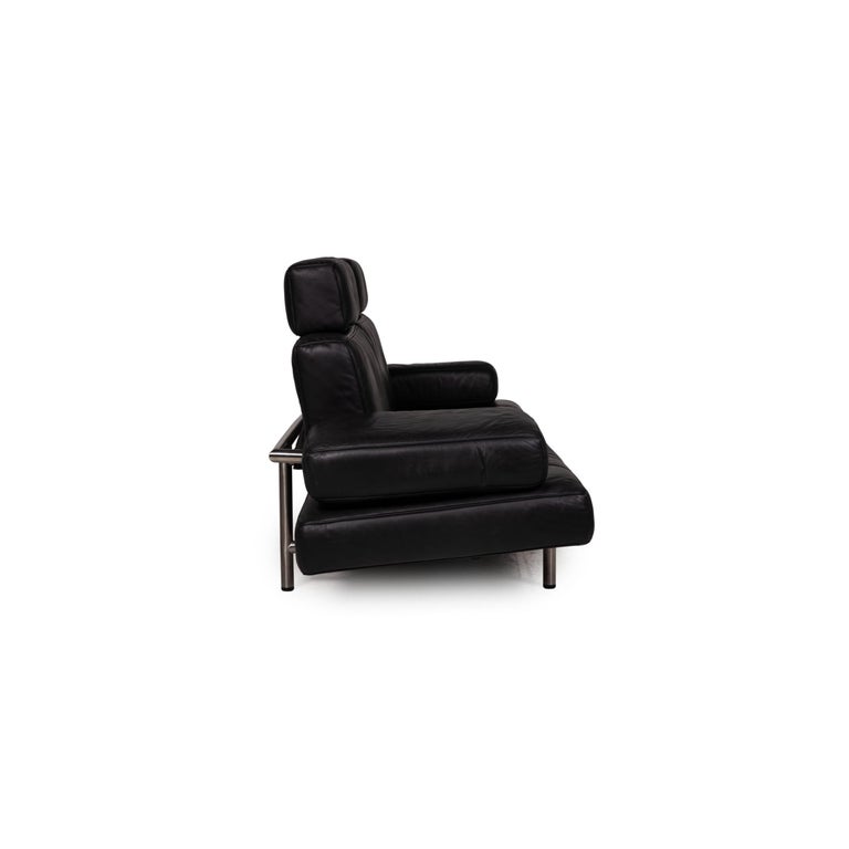 De Sede DS 460 Leather Sofa Black Three-Seater Relaxation Function ...