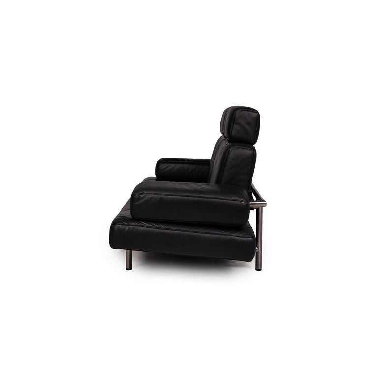 De Sede DS 460 Leather Sofa Black Three-Seater Relaxation Function ...