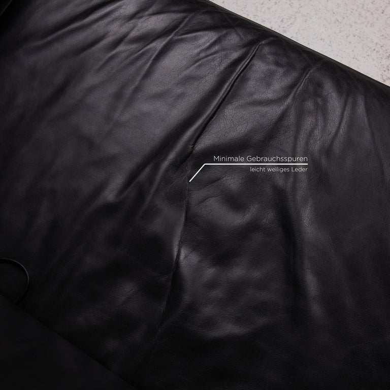 De Sede Ds 460 Leather Sofa Black Three-Seater Relaxation Function ...