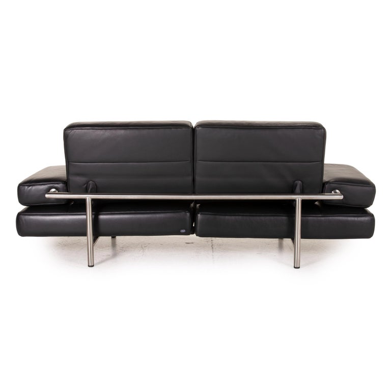 De Sede DS 460 Leather Sofa Black Two-Seater Relaxation Function Couch ...