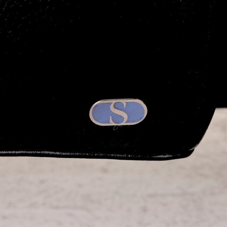 De Sede DS 460 Leather Sofa Black Two-Seater Relaxation Function Couch ...