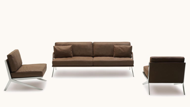 De Sede DS-60/23 Sofa in Brown Leather Upholstery by Gordon Guillaumier ...