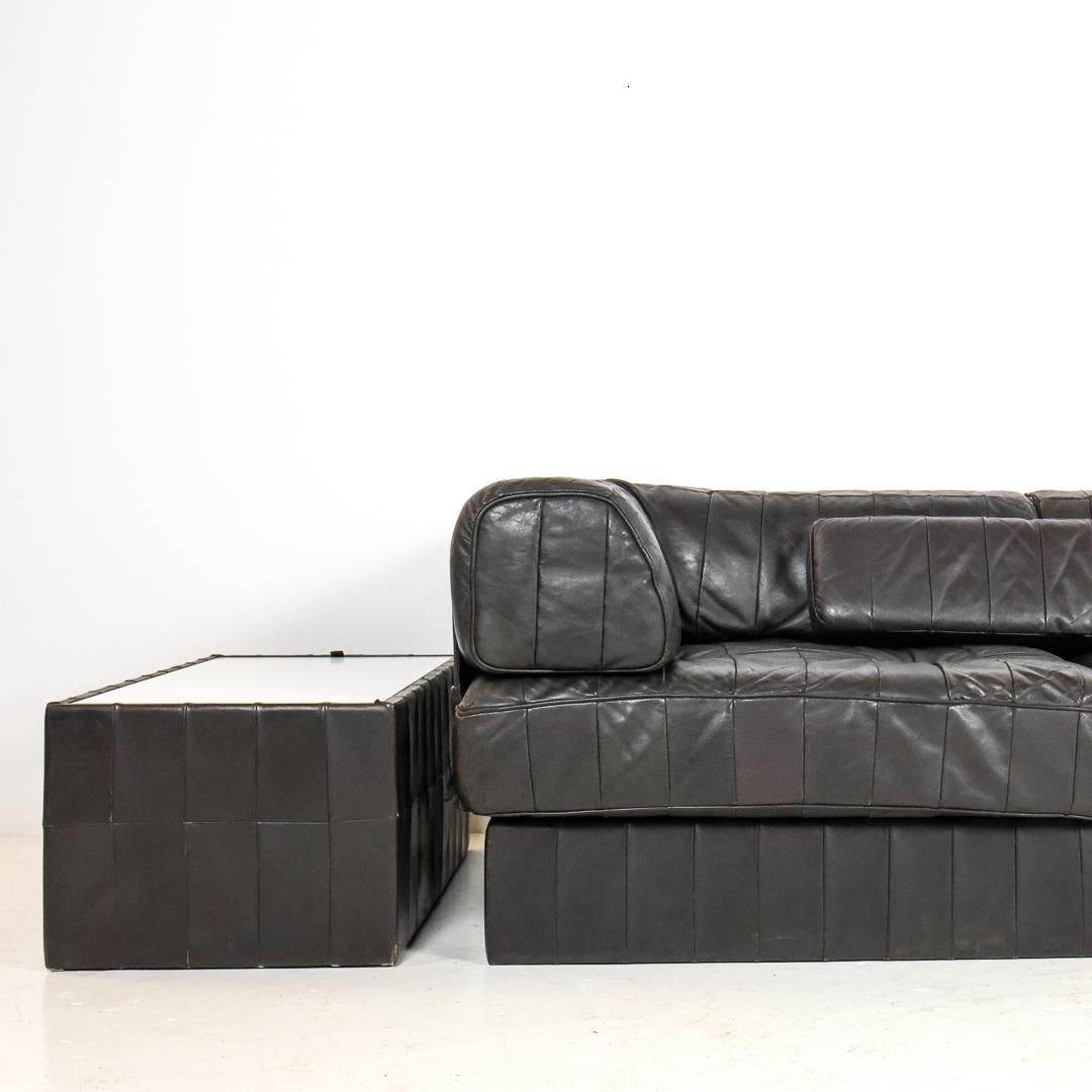De Sede DS-88 Leather Patchwork Modular Sofa 1970s For Sale at 1stDibs