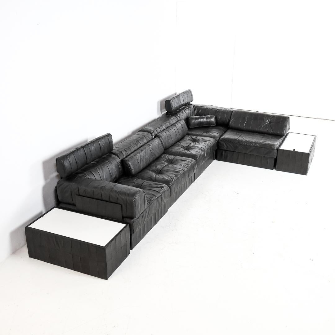 De Sede DS-88 Leather Patchwork Modular Sofa 1970s For Sale at 1stDibs