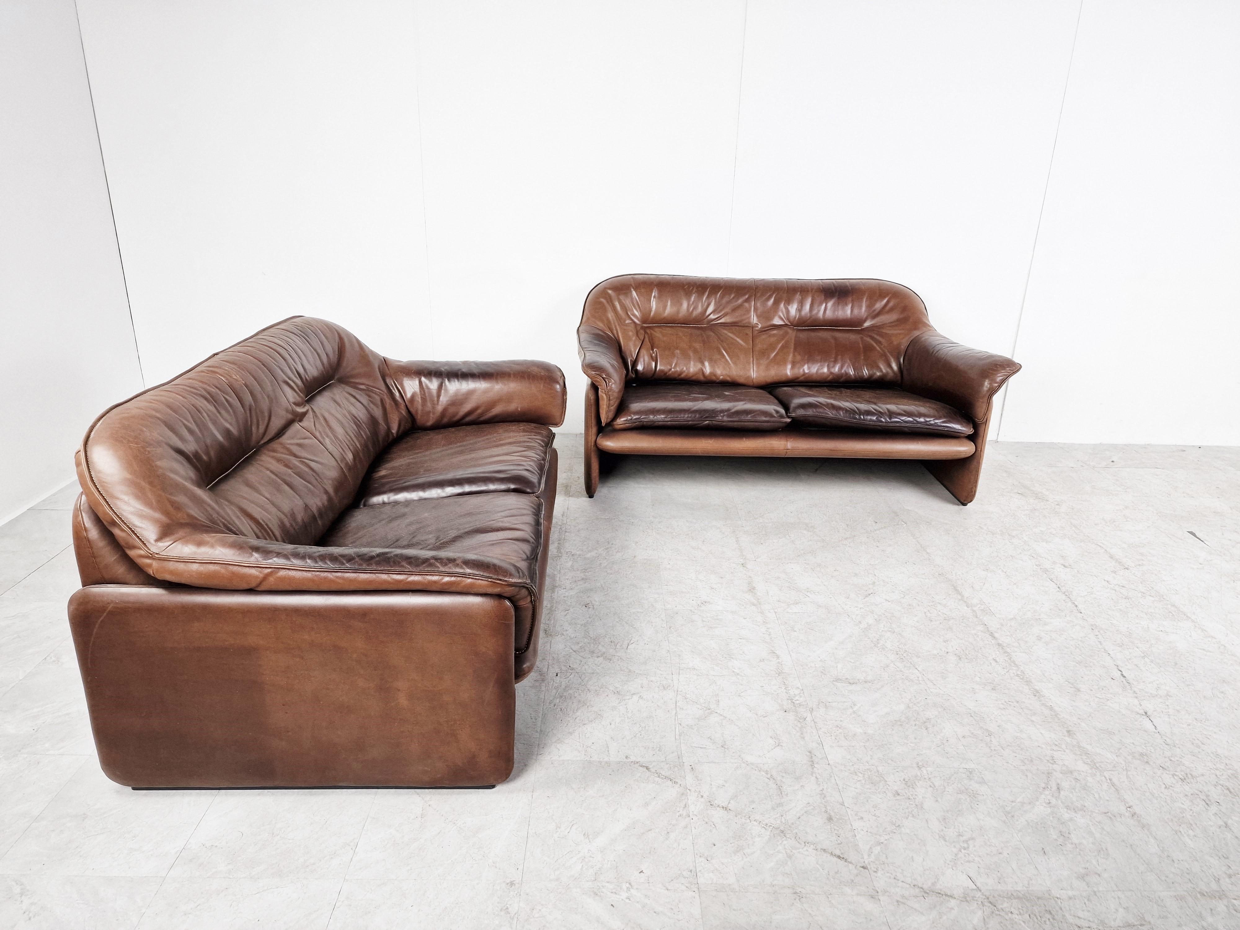 De Sede Ds16 Sofa Set, 1960s at 1stDibs