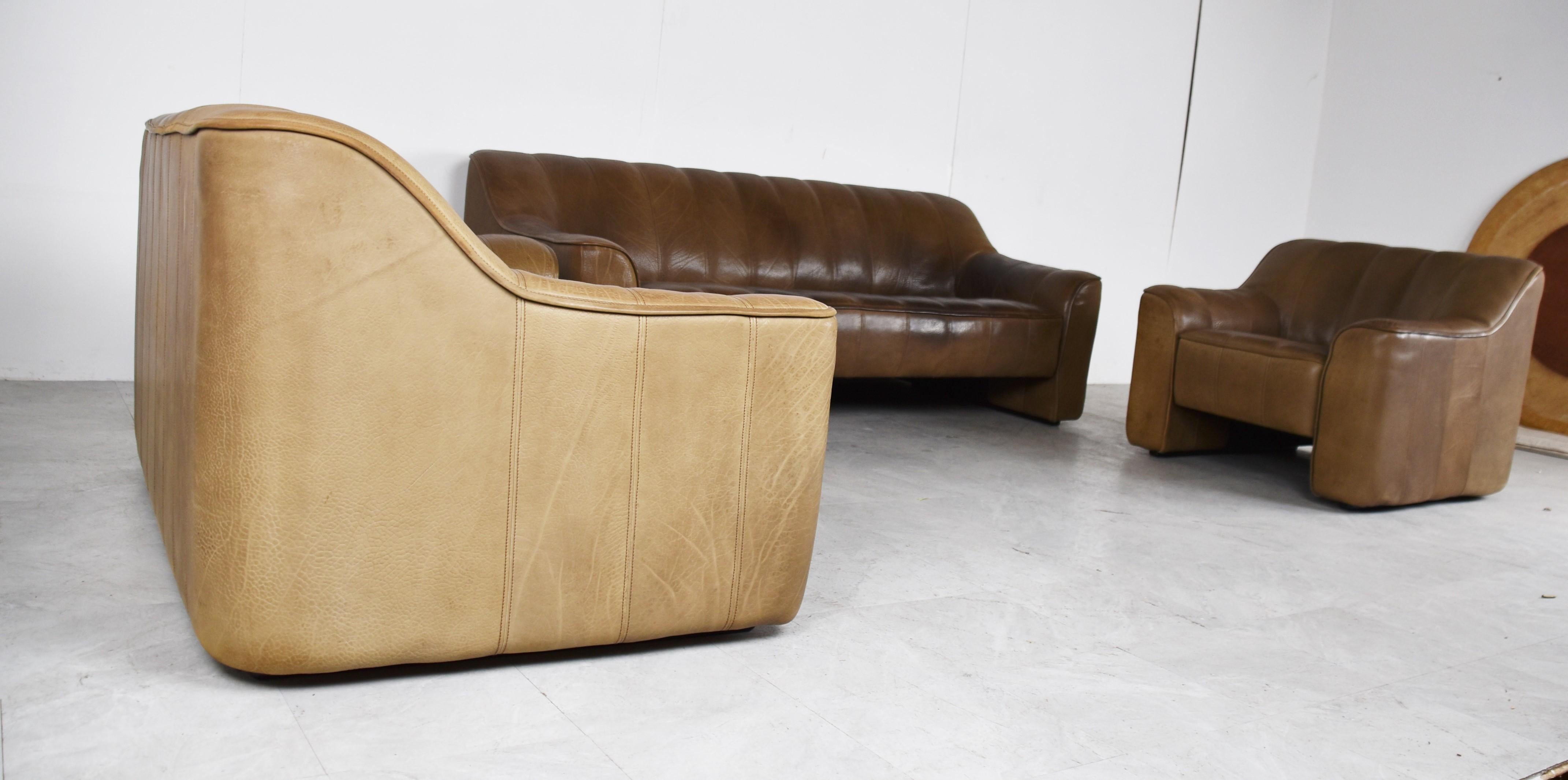 De Sede DS44 sofa set, 1960s For Sale at 1stDibs | de sede leather sofa