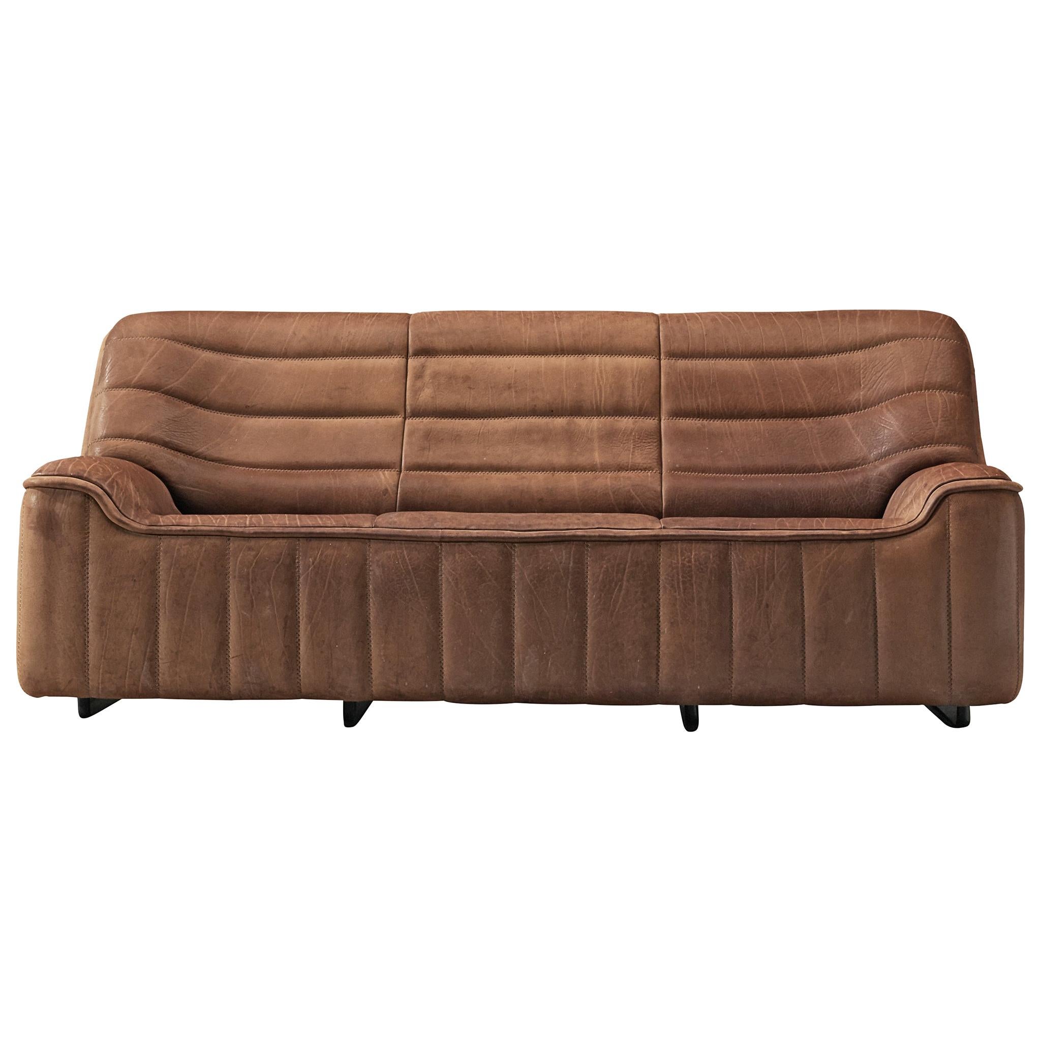 De Sede 'DS84' Sofa in Brown Leather at 1stDibs