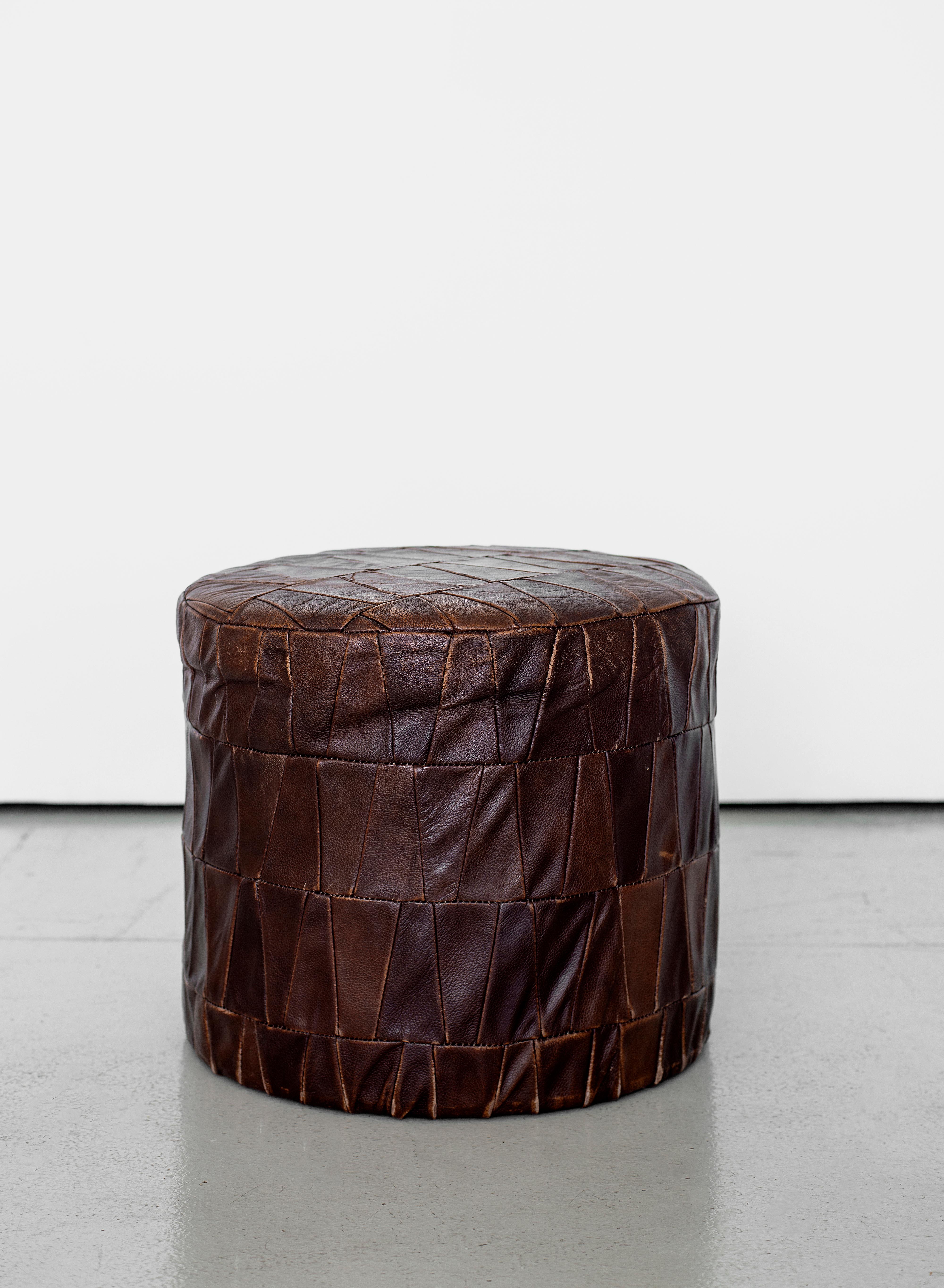 De Sede Leather Ottoman at 1stDibs