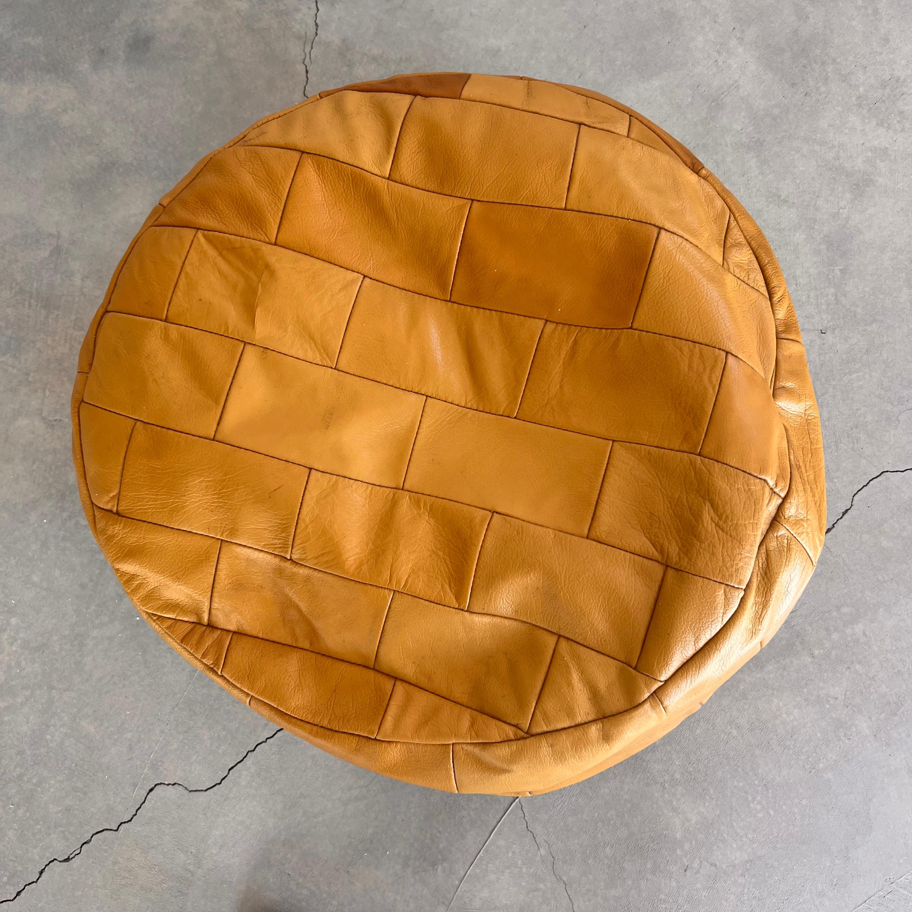 De Sede Light Tan Leather Patchwork Ottoman, 1960s Switzerland For Sale ...