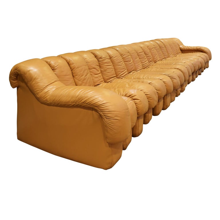 De Sede Matched Pair of Iconic "Non-Stop Sofas", 1970s at 1stDibs ...