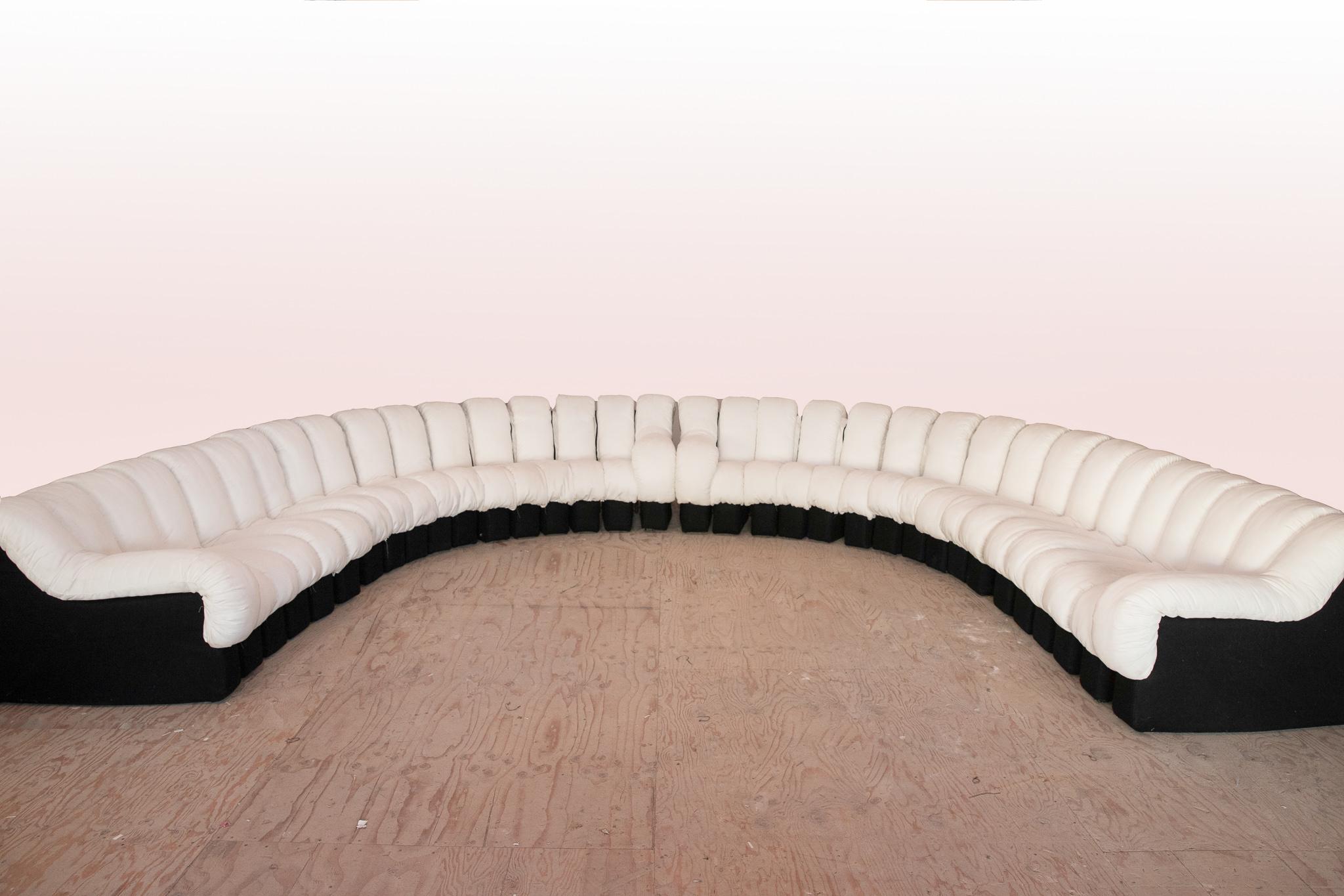 De Sede NON STOP Sofa, Rare Matched Pair or One Monumental 34 Element ...