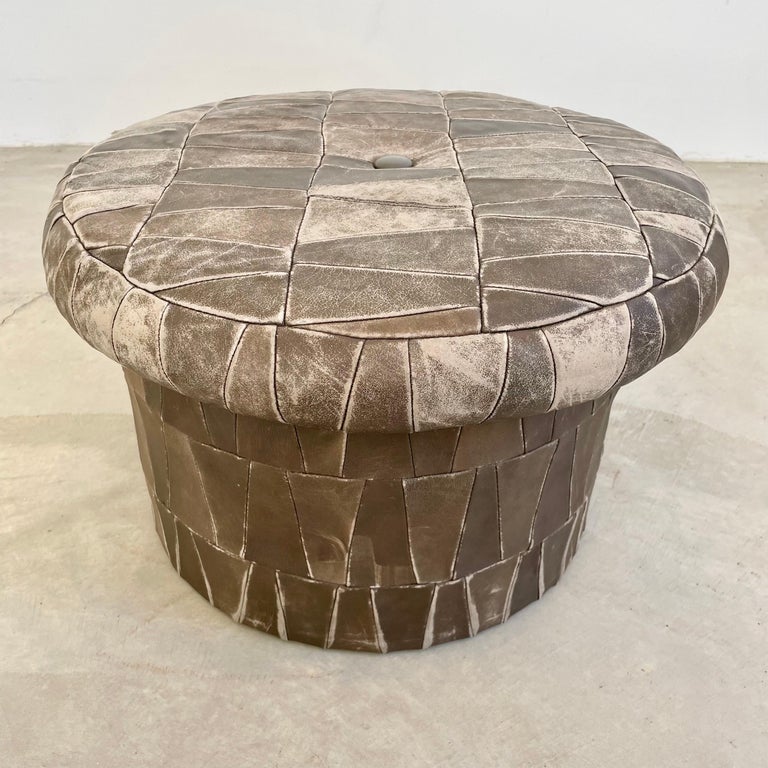 De Sede Patchwork Leather Storage Ottoman, 1960s Switzerland For Sale ...