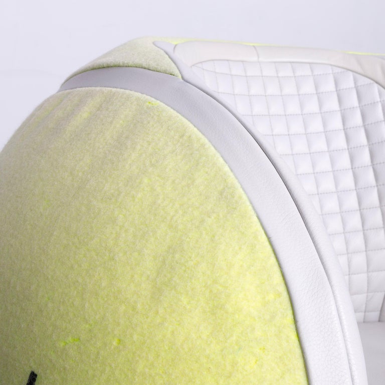 De Sede Tennis Ball Designer Leather Armchair Yellow Real Leather ...