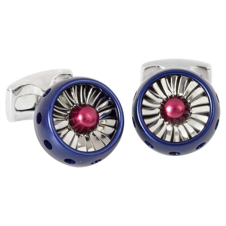 Deakin and Francis Aluminum RAF Jet Turbine Engine Cufflinks For Sale ...