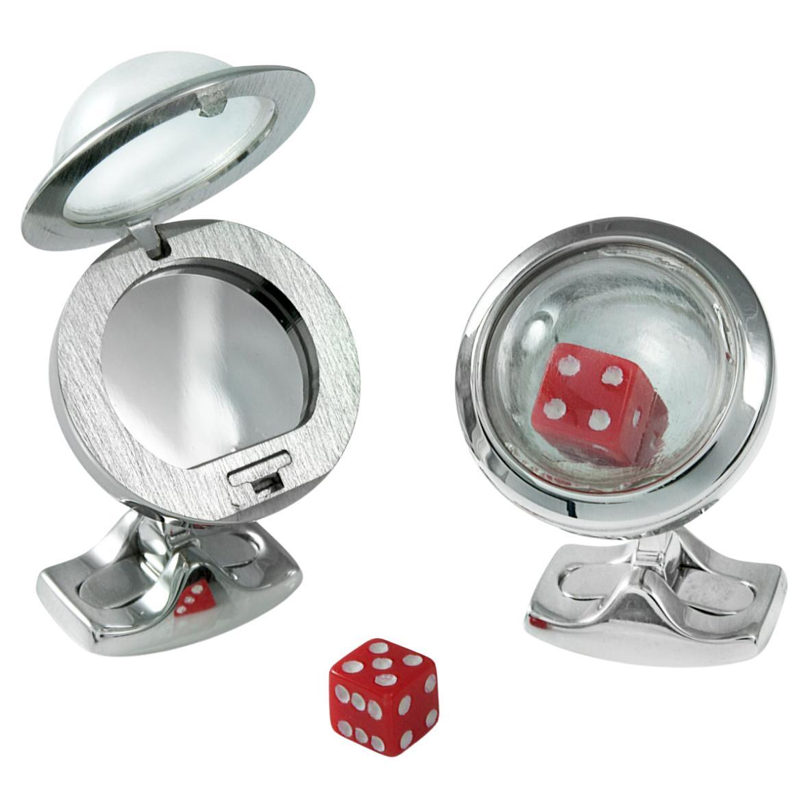 Deakin and Francis Base Metal Bubble Locket Cufflinks at 1stDibs