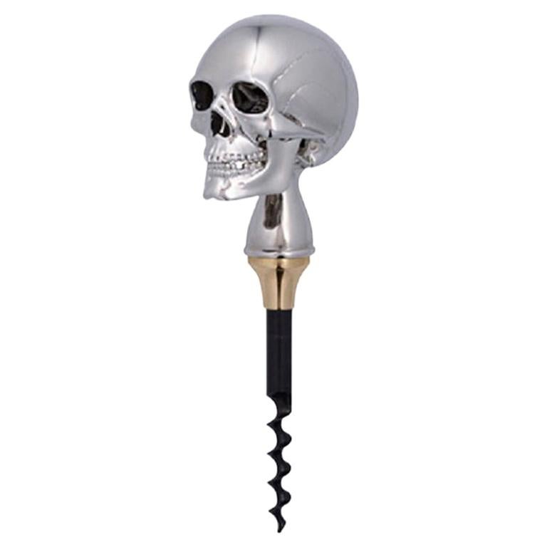 Deakin and Francis Luxury Skull Corkscrew in Silver Finish For Sale at ...