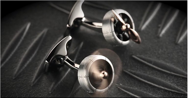 Deakin and Francis Sopwith Propeller Cufflinks For Sale at 1stDibs