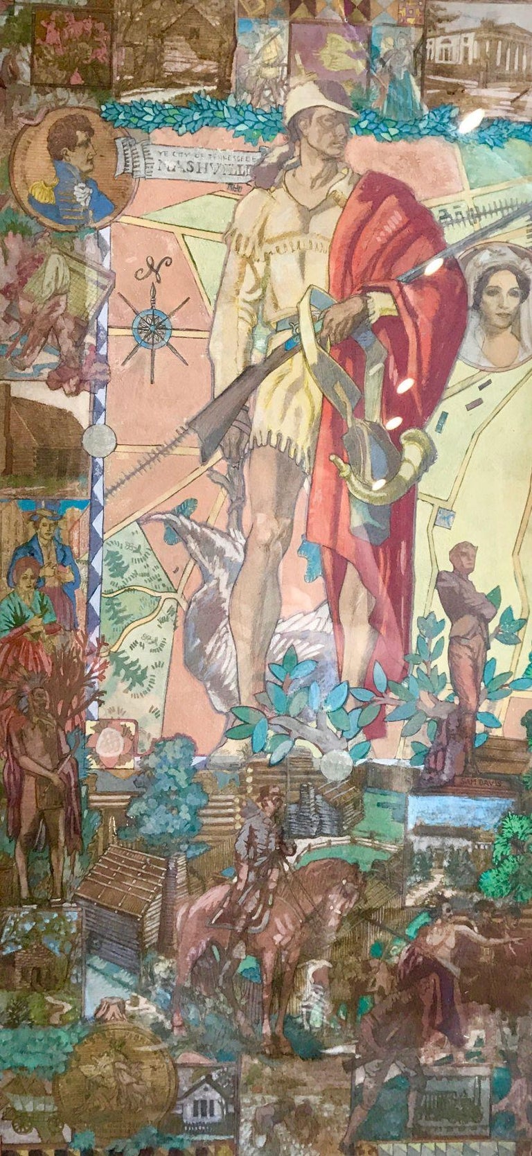 Dean Cornwell - Study for Mural in the Lobby of WPA Courthouse in ...