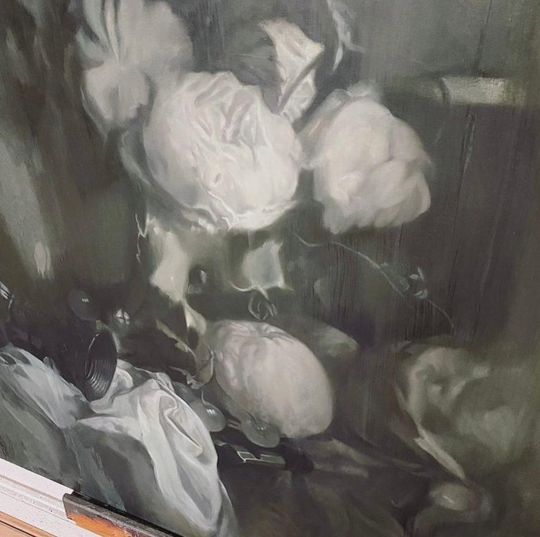 Dean Fox - Still LIfe in Green by Dean Fox. Oil painting. Contemporary Classicism. For Sale at ...