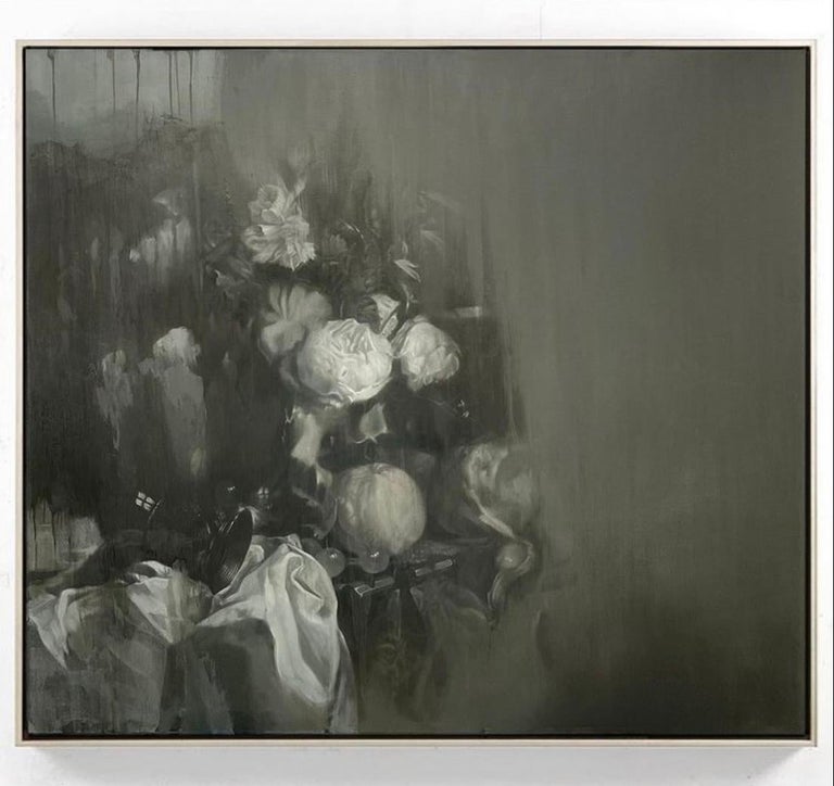 Dean Fox - Still LIfe in Green by Dean Fox. Oil painting. Contemporary ...