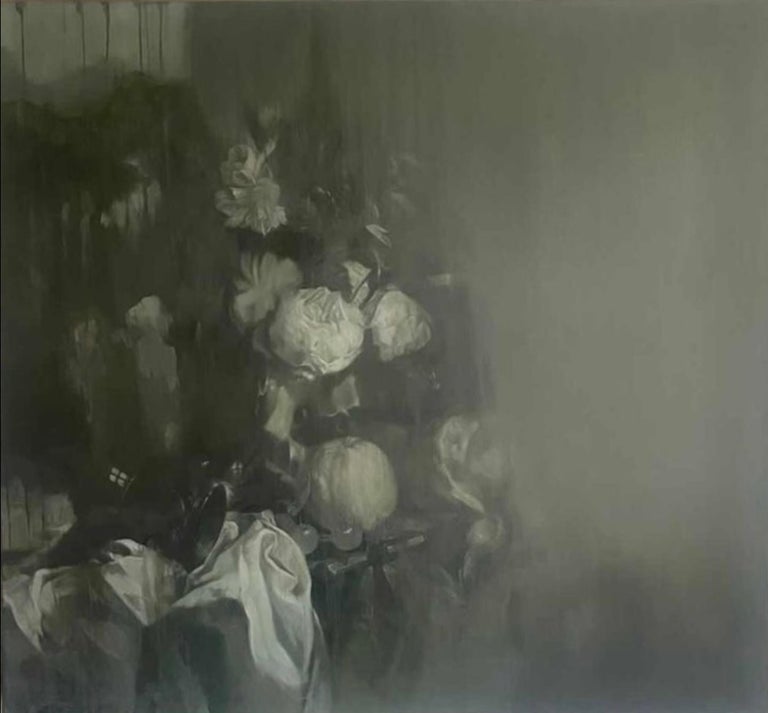 Dean Fox - Still LIfe in Green by Dean Fox. Oil painting. Contemporary ...