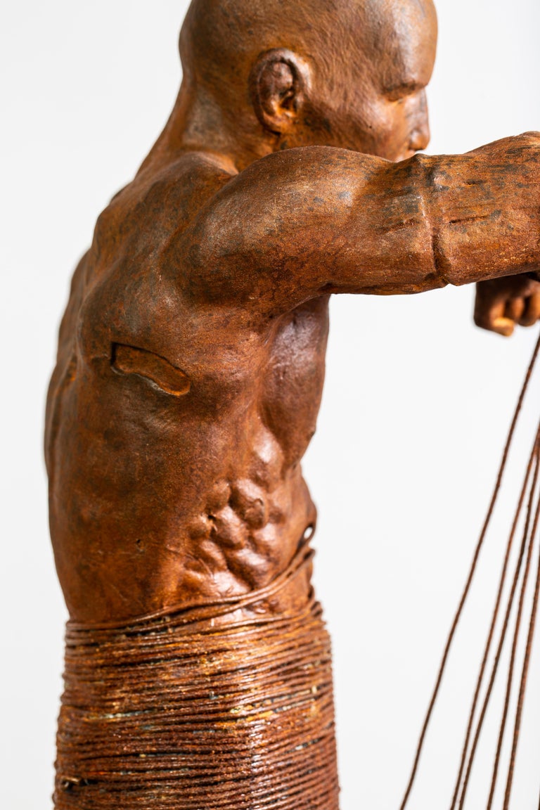 Dean Kugler - Guardians: Ferrum - Steel and Resin Sculpture with Male ...