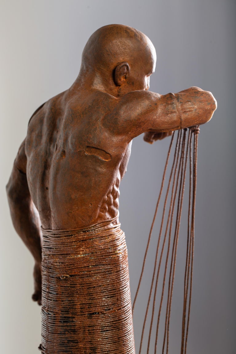 Dean Kugler - Guardians: Ferrum - Steel and Resin Sculpture with Male ...