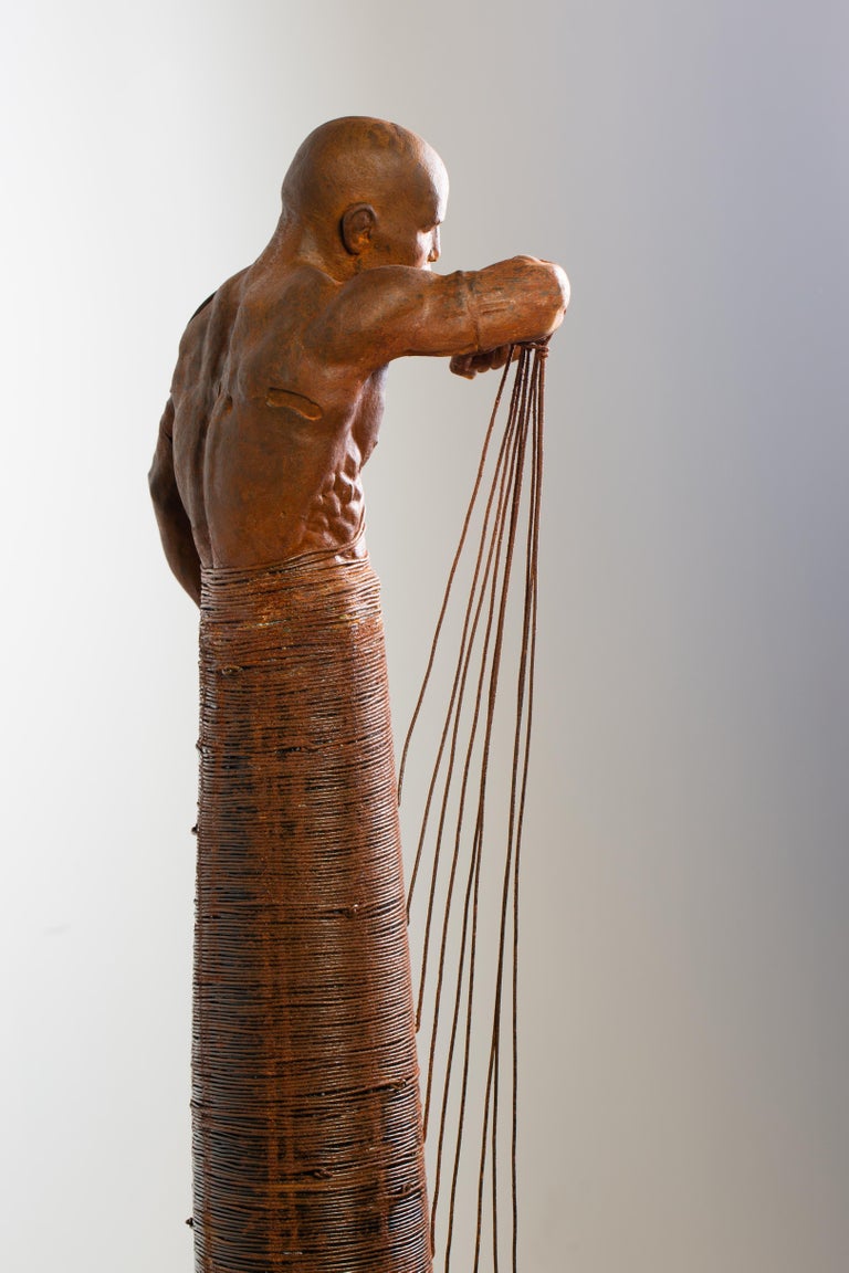 Dean Kugler - Guardians: Ferrum - Steel and Resin Sculpture with Male ...