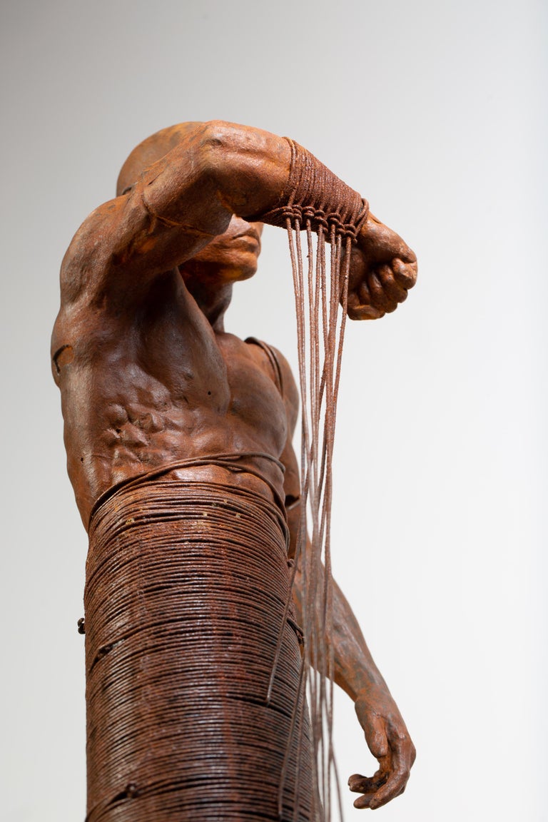 Dean Kugler - Guardians: Ferrum - Steel and Resin Sculpture with Male ...