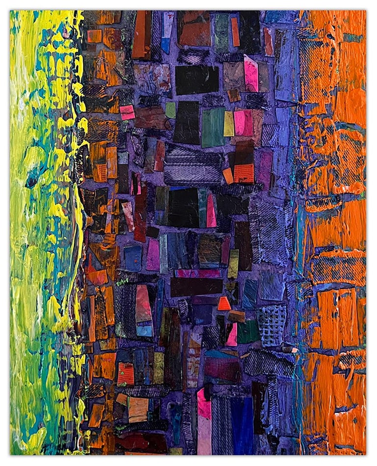 Deanna Sirlin - Après (collage abstrait) En vente sur 1stDibs