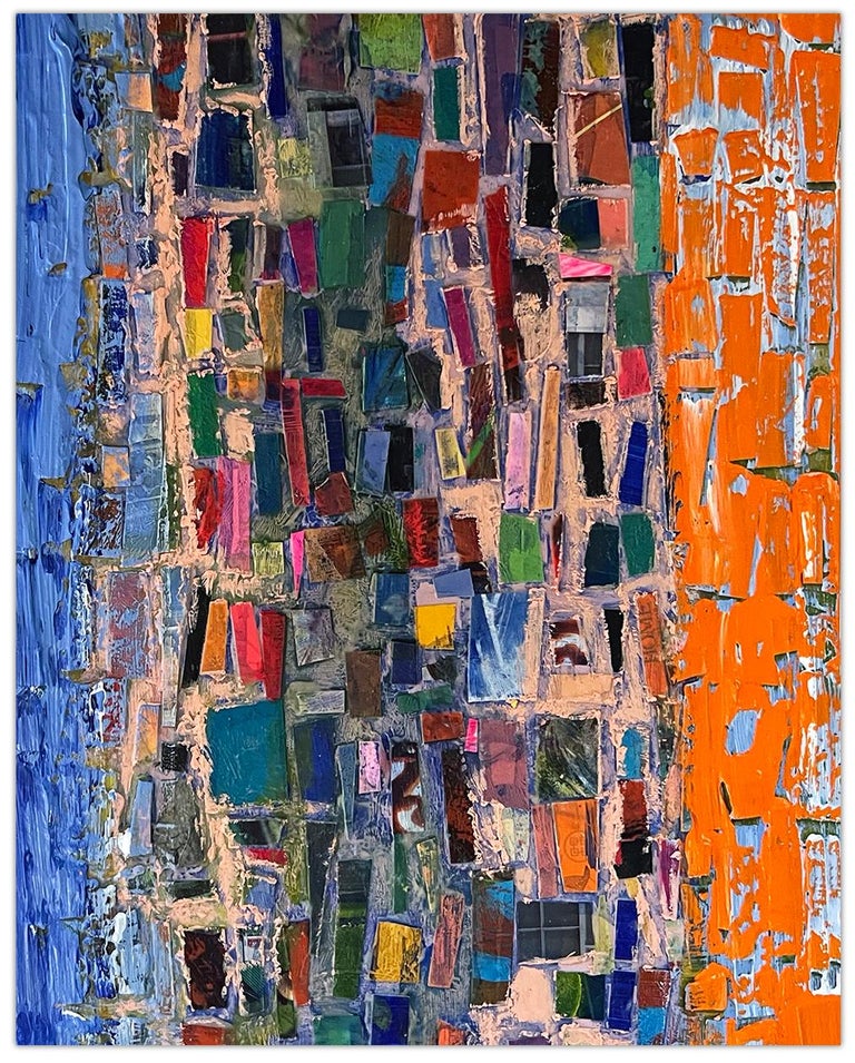 Deanna Sirlin - Open (Abstract collage) For Sale at 1stDibs