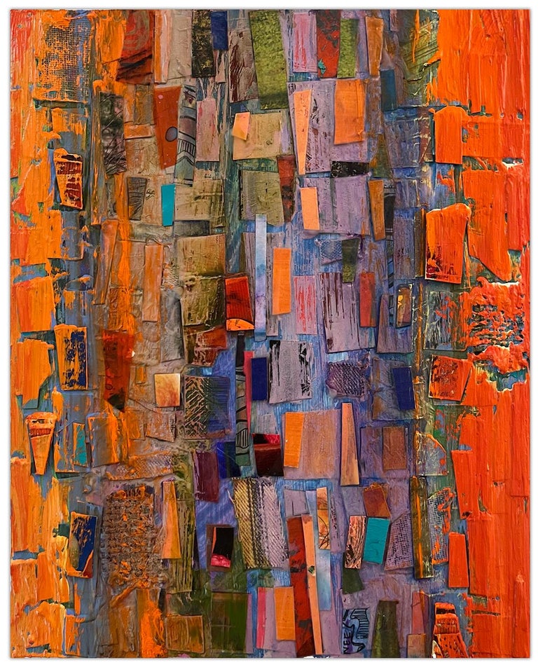 Deanna Sirlin - Right Through (Abstract collage) For Sale at 1stDibs