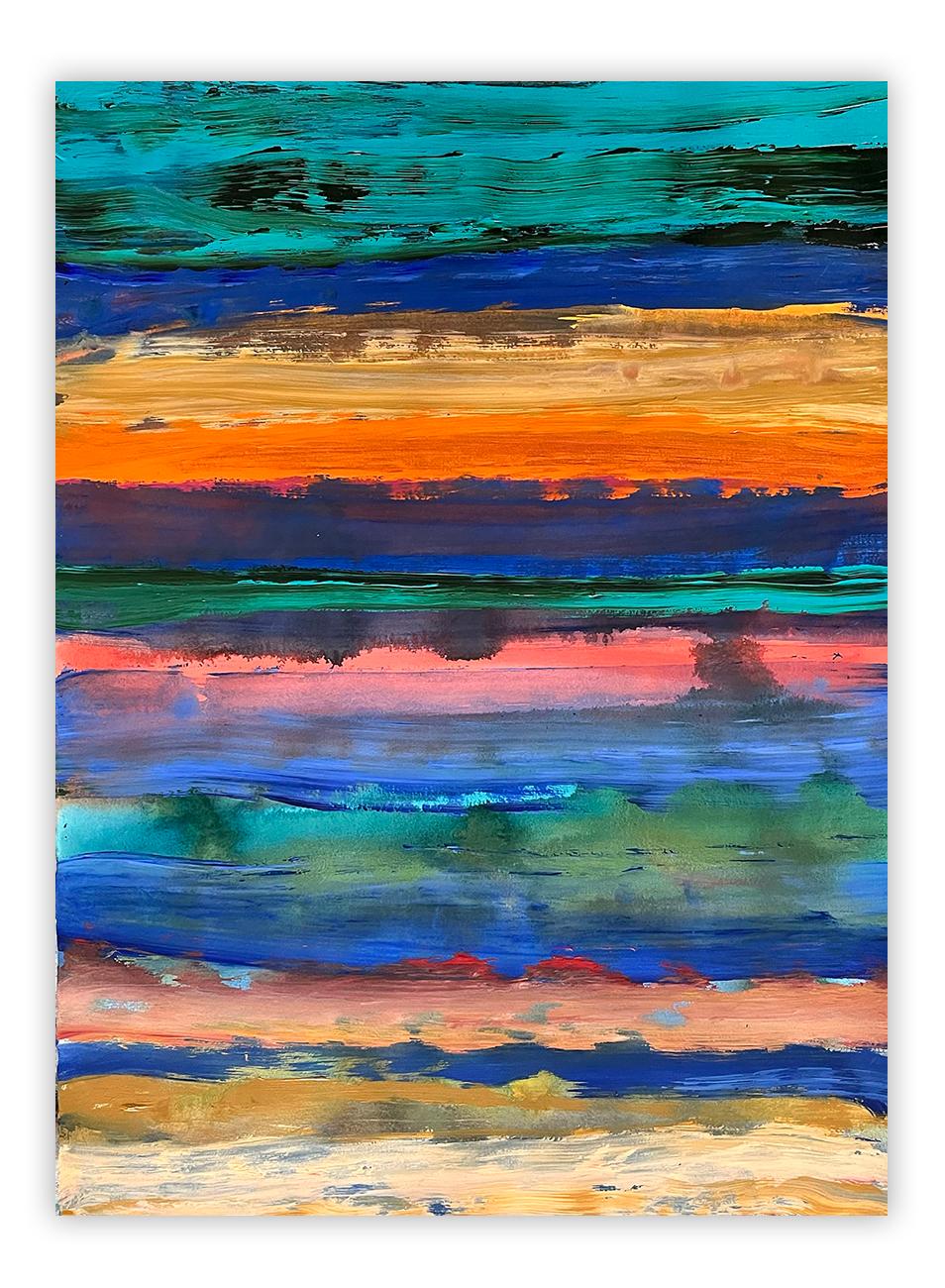 Deanna Sirlin - Feel (Abstract painting) For Sale at 1stDibs
