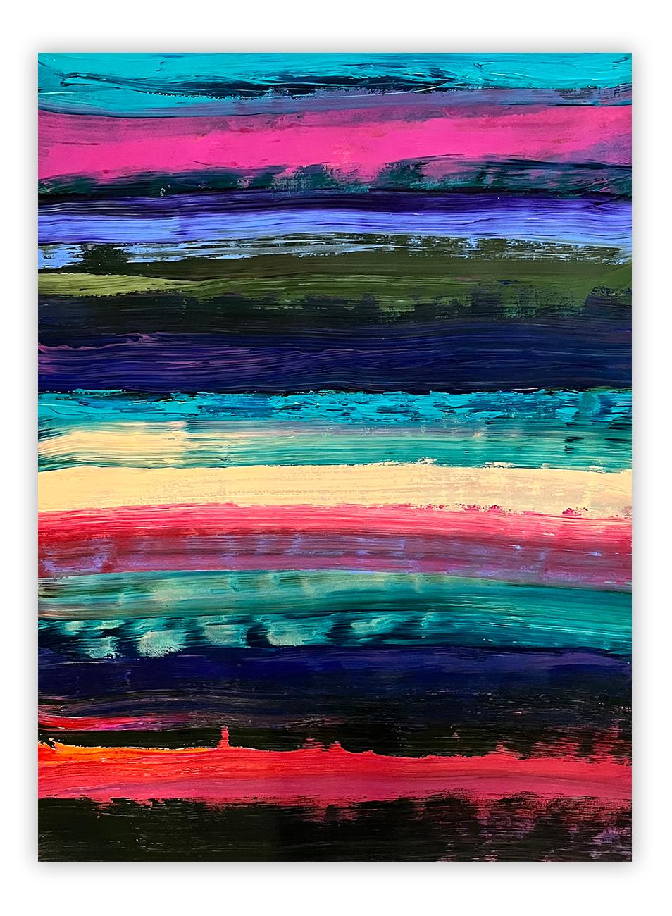 Deanna Sirlin - Summertime (Abstract painting) For Sale at 1stDibs